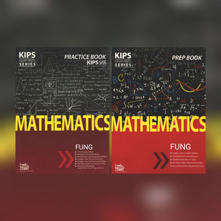 Set of 2 books: Kips Entry Tests Series Mathematics Practice book for ...
