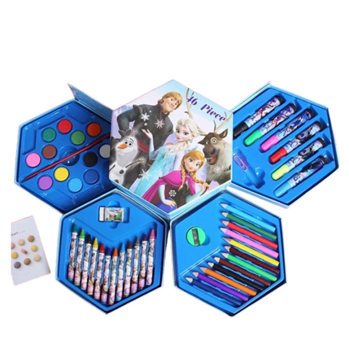 Frozen Elsa kids art set ,colour box color pencil ,crayons , water ...