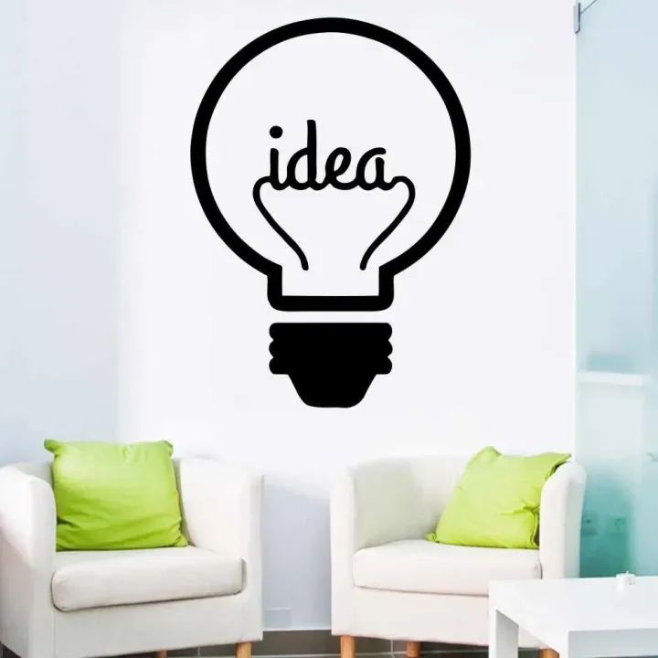 Innovative style Size: 2 x 1.5 Feet-idea bulb Motivational Quote Design ...