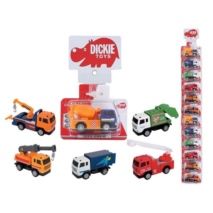 (Optional) city crew toy car, copyright truck, Dickie, with pull back ...