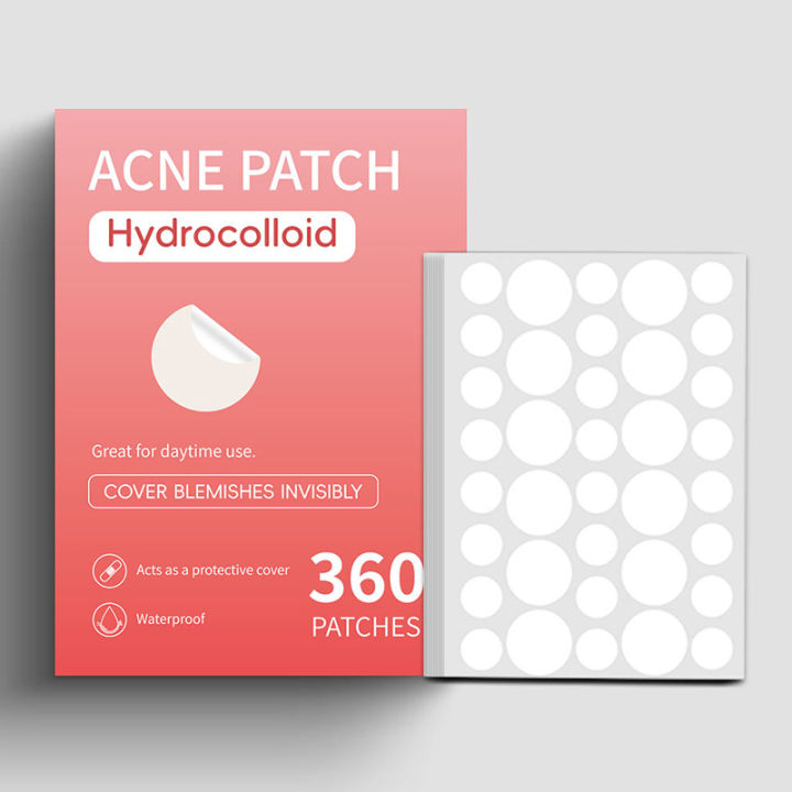 360pcs Invisible Acne Patches Removal Pimple Anti-Acne Hydrocolloid ...