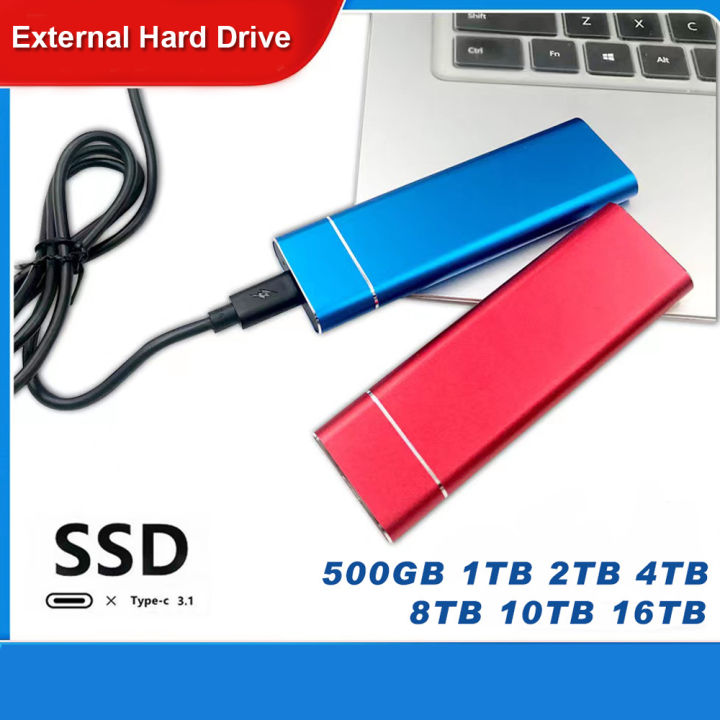 2TB External Hard Drive SSD 16TB 20TB 30TB 500GB Mobile Solid State ...