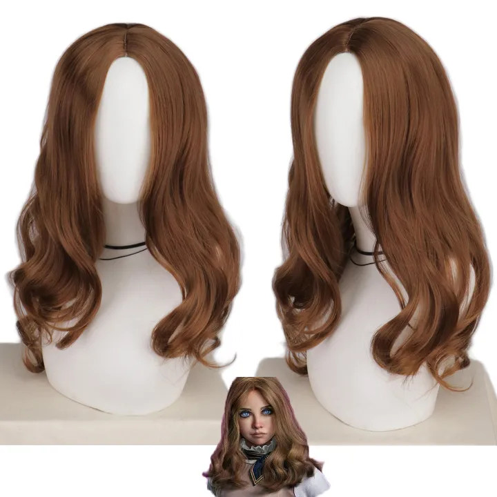 Megan 2 Cosplay Costume Wig M3GAN AI Doll Robots Megan Long Wave Ginger ...