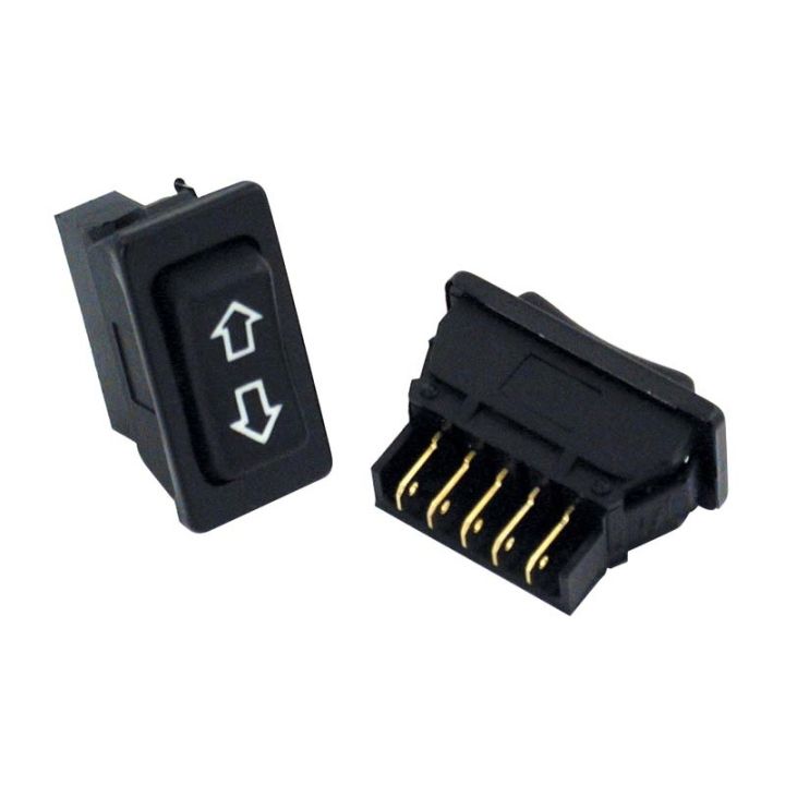 Universal Auto Power Window Switch Lifting Shutter Switch 5 Pin DC 12V ...