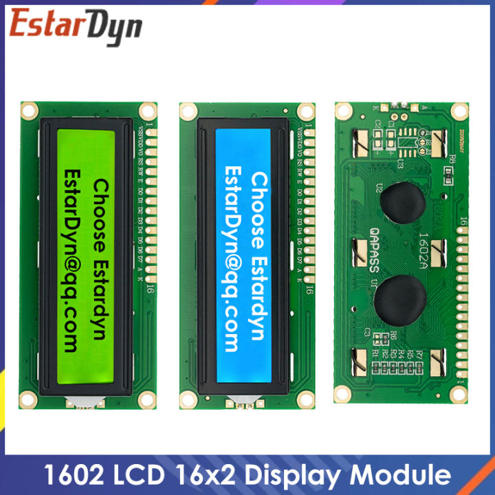 LCD1602 1602 LCD Module Blue / Yellow Green Screen 16x2 Character LCD ...