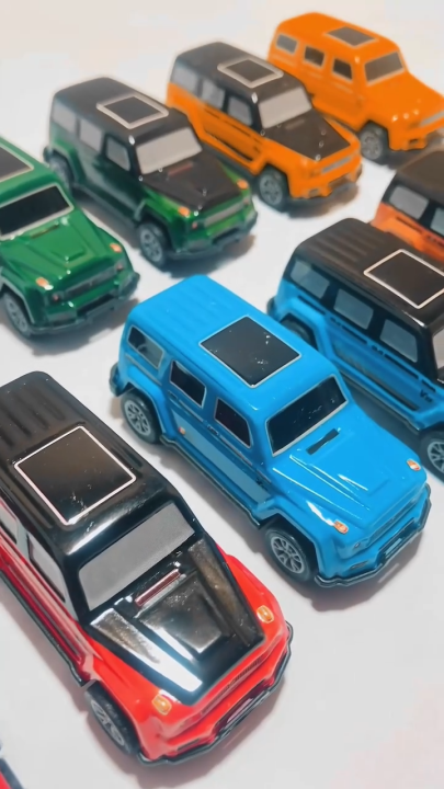 Pack of 12 Mercedes Benz AMG Tin Metal Body Car Jeep Pull Back Die Cast ...