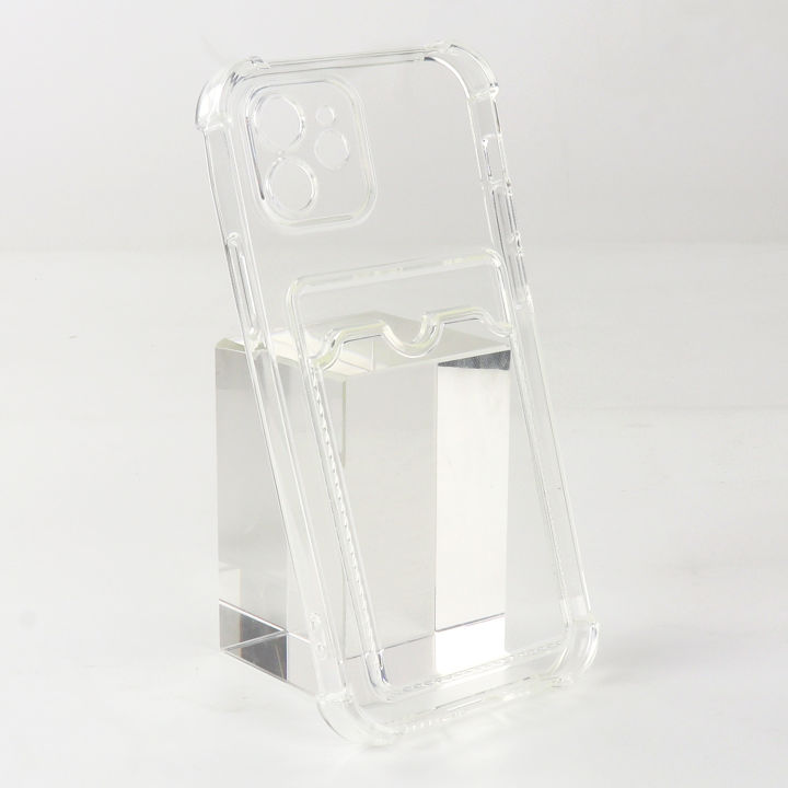 iPhone 13 Pro Max Wallet Case Card Holder Slot Clear Flexible TPU Gel ...