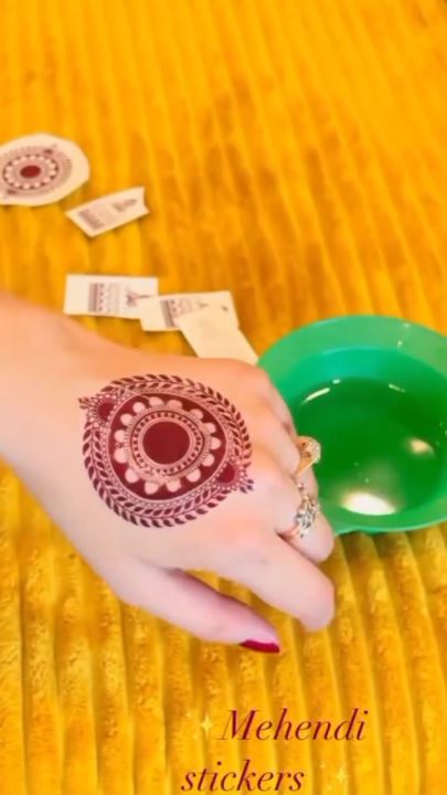 Mehandi stickers ,Mehendi Stickers for Girls, Instant Mehndi for Women ...