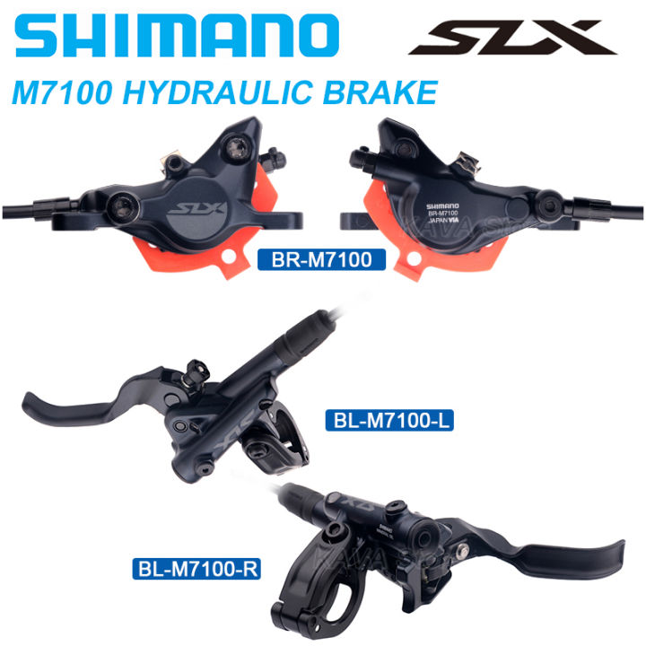 Shimano SLX M7100 2 Piston M7120 4 Piston Hydraulic Disc Brake Set for ...