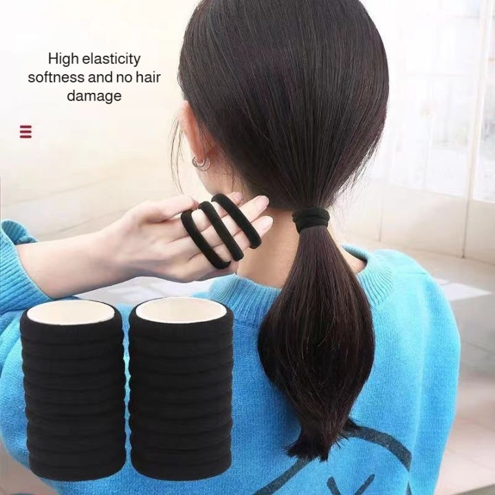 50pcs Elastic Hair Ties Colorful Candy Colors Soft Non-Damaging ...