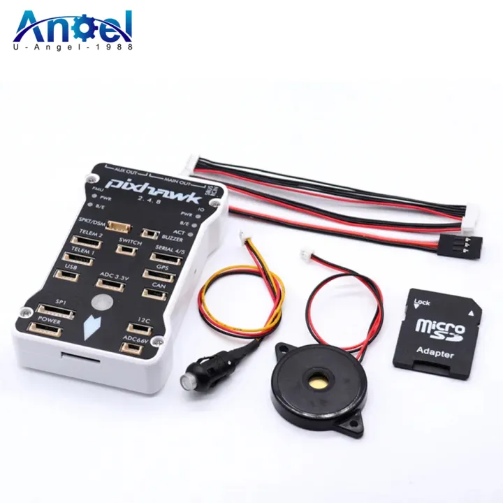 Pixhawk PX4 Autopilot PIX 2.4.8 32Bit Flight Control with PX4FMU PX4IO Safety Switch Buzzer 4G ...
