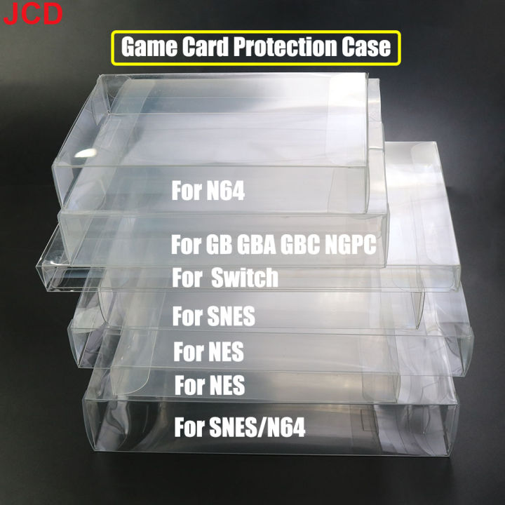JCD 1pcs Clear Transparent Game Cartridge Box Case CIB Games Plastic ...