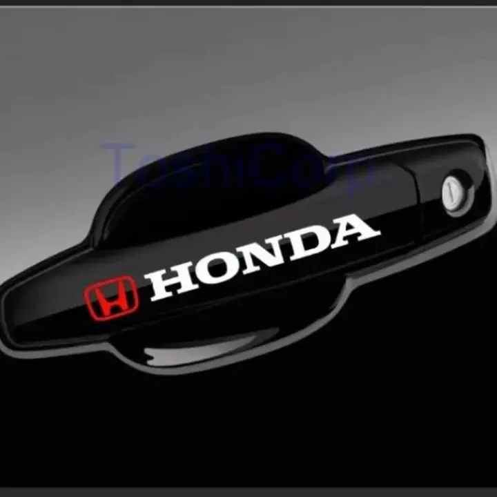 4pcs (white) honda door handles stickers for all honda cars with honda ...