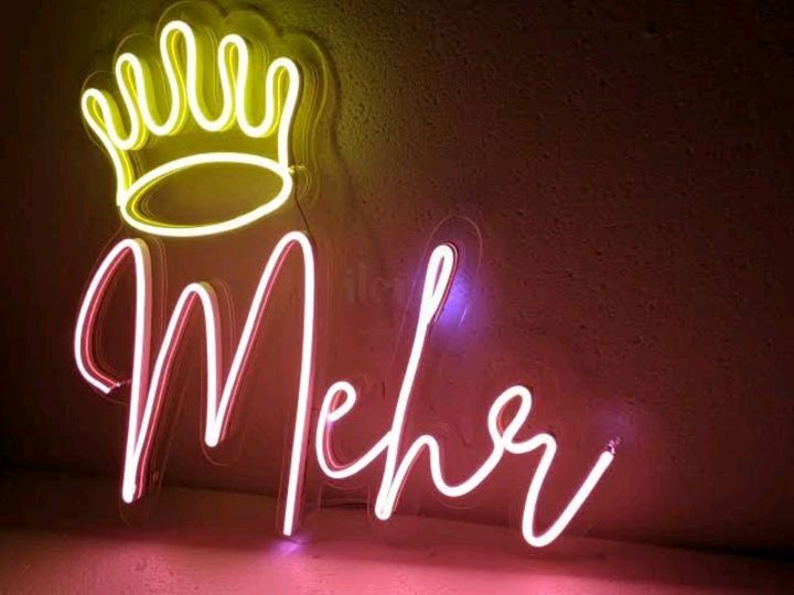 Customized NEON Sign Board - Name Plate - 4 Letters Alphabets 12×6 ...