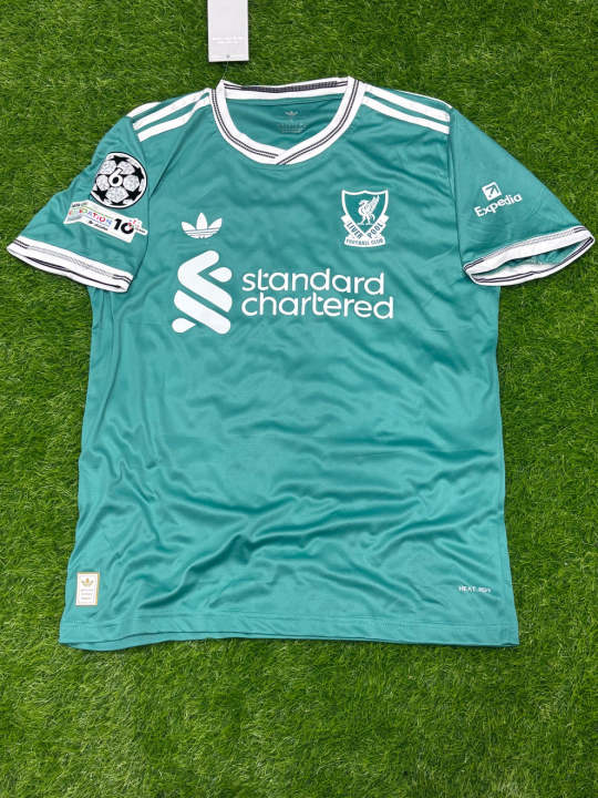 Mohamed Salah Liverpool football third kit 2025/26 (stitch logo) | Daraz.pk