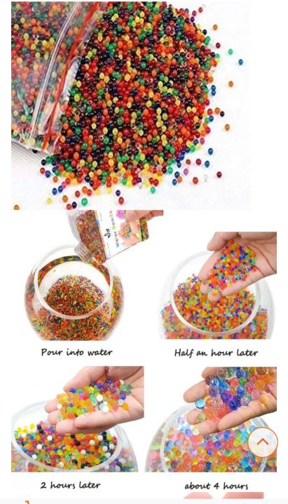 Pack of 2100 And 3500 Colorful Water Beads Orbeez Water Expanding Jel ...