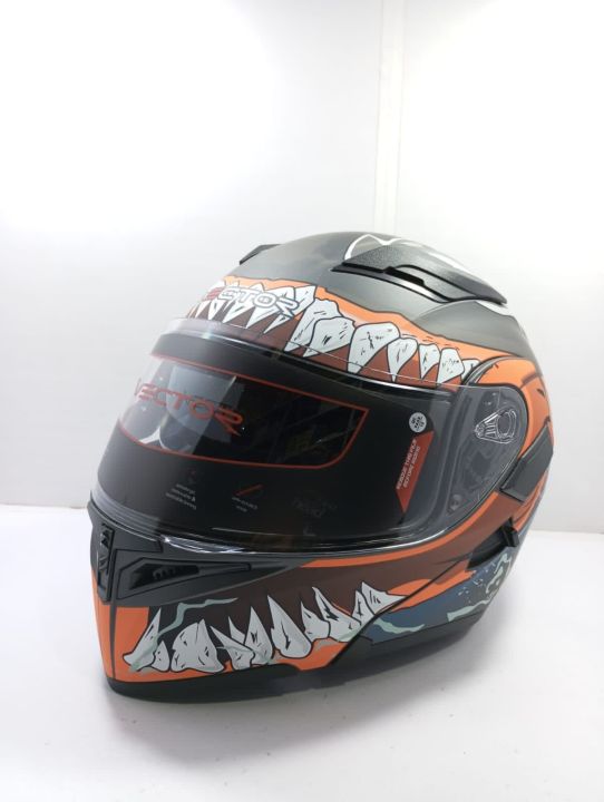 Vector VT 254 Dot certified flip up helmet available | Daraz.pk