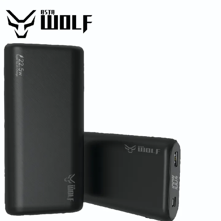 Asta WOLF Proton Ultra | 20000mAh Power Bank | LED Percentage Indicator ...
