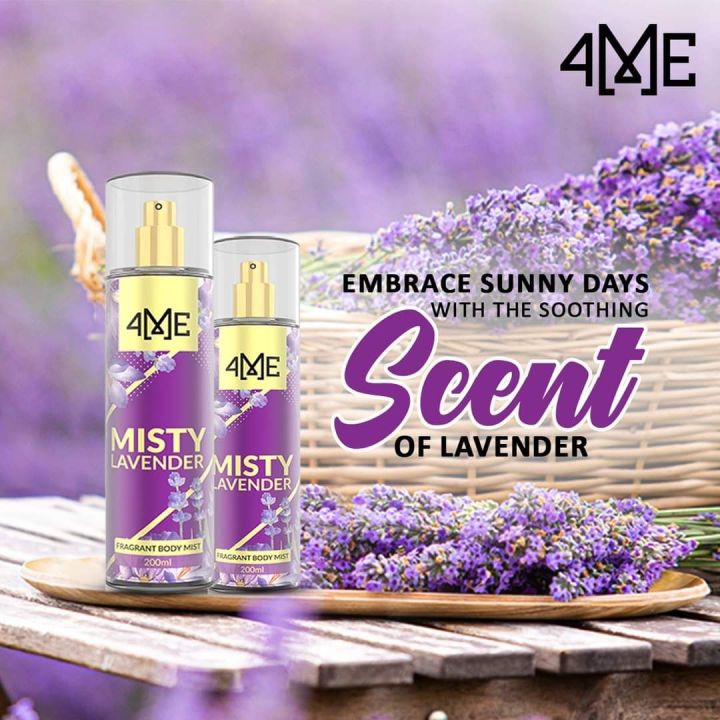 4ME Air Freshener Misty Lavender Body Mist (200 ml) | Daraz.pk