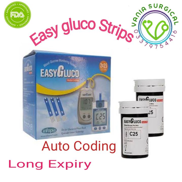 Easygluco test strips , Easygluco strips, Easy Gluco Meter Strips, Easy ...