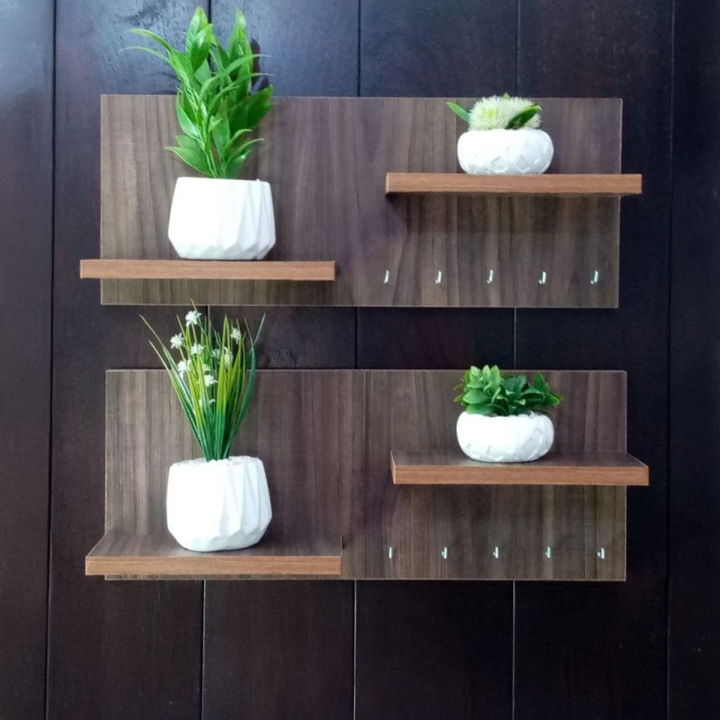 Wall Key Chain Holder with Shelf - Functional Entryway Storage ...