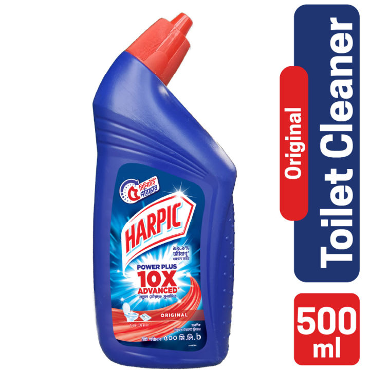 Harpic Toilet Cleaner Liquid 500ml Original Power Plus 10/10 Stain Remover | Daraz.com.bd