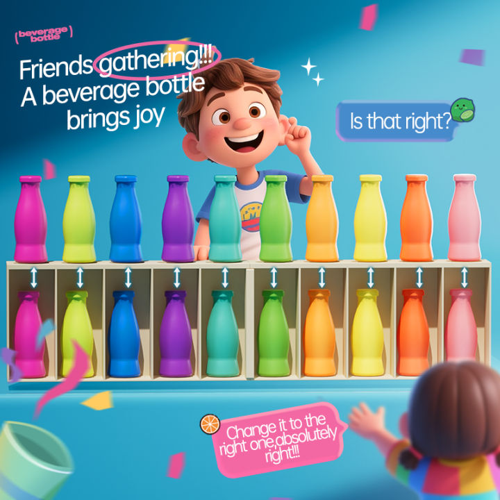 Guess the bottle Children's Fun Beverages Color Match Early Childhood ...