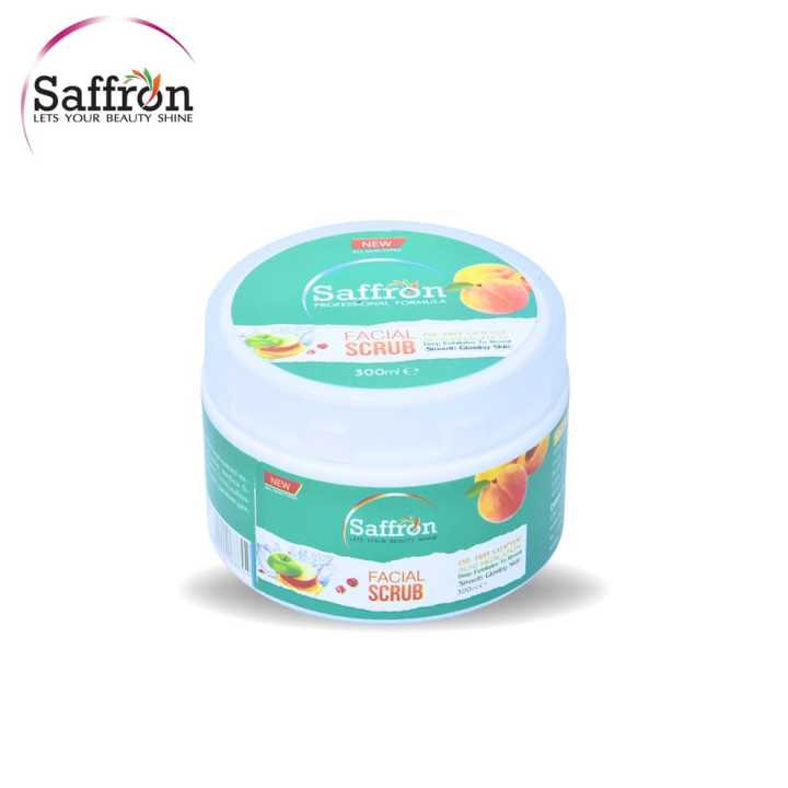 SAFFRON Whitening Facial Scrub Jar 300ml | Daraz.pk