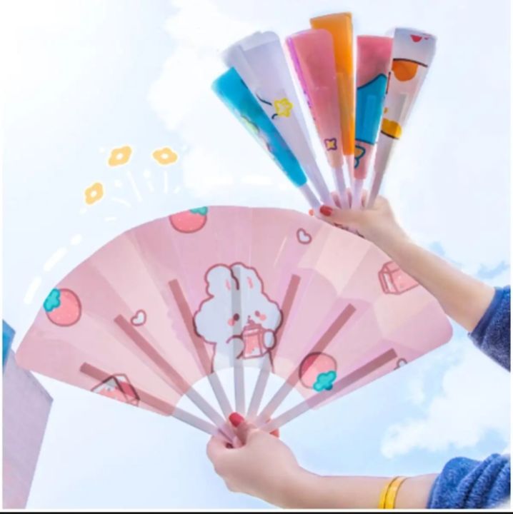 Cartoon Hand Crank Cool Fan Creative Summer Small Fresh Cute Portable ...