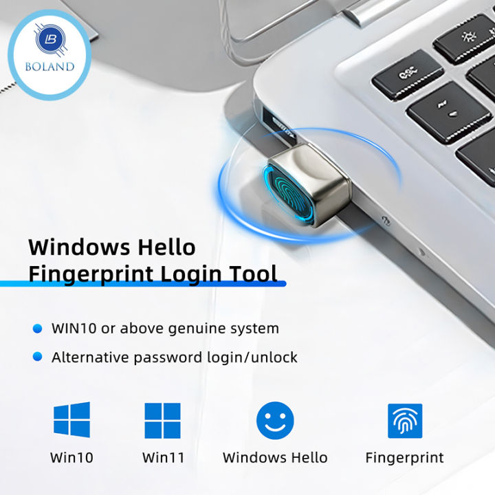 Mini Biometric Fingerprint Login Lock Windows 10 Hello Fingerprint ...