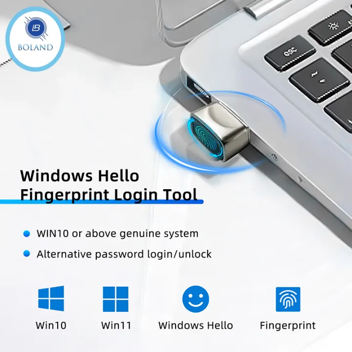 Mini Biometric Fingerprint Login Lock Windows 10 Hello Fingerprint ...