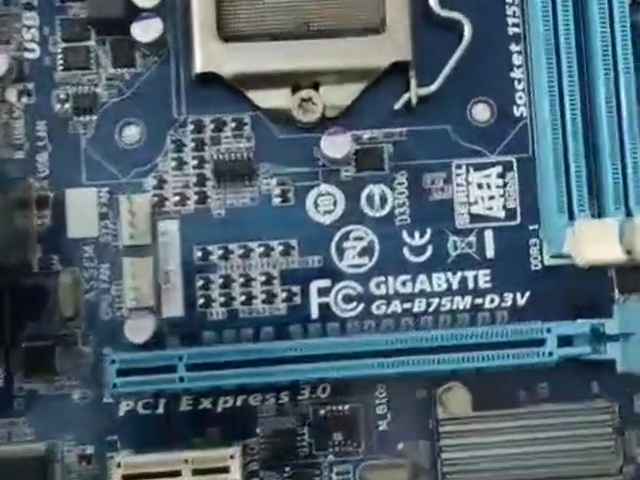 GIGABYTE Motherboard GA-B75M-D3V Intel B75 LGA1155 DDR3 USB3.0 Micro ...