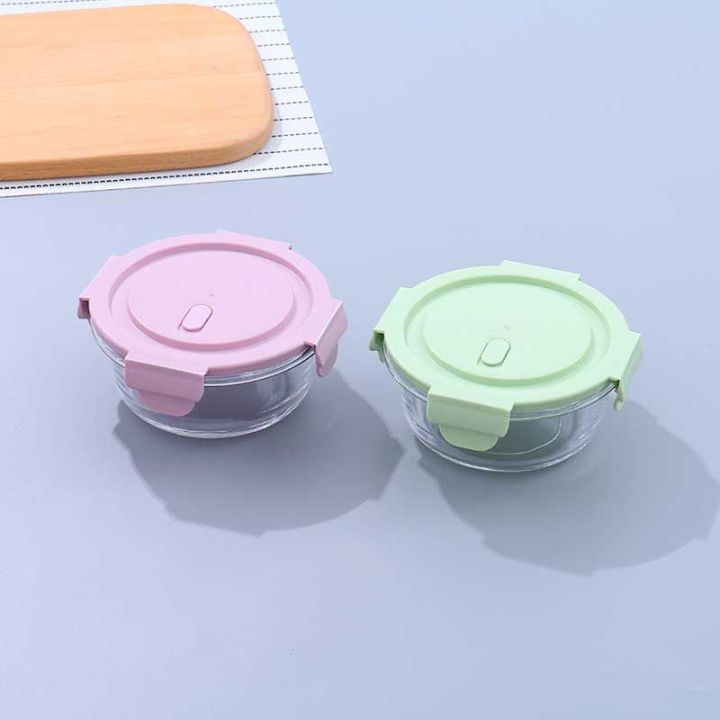 Round High Borosilicate Glass Preservation Box 420ml/14.2fl.oz. Round ...