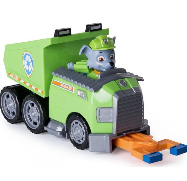 Paw Patrol Rocky&s Recycle Dump Truck Vehicle with Rocky Figure for ...