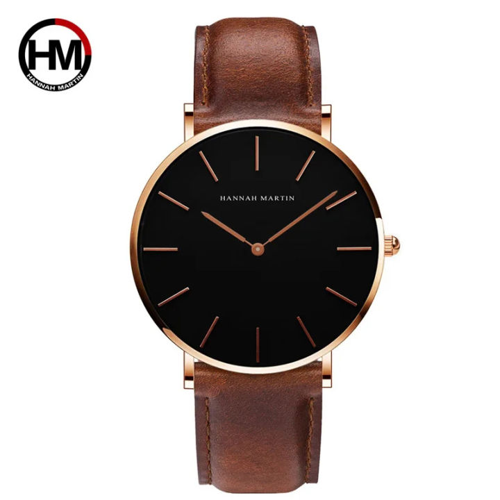 Hannah Martin classic men's watch Japanese seasonal waterproof mesh ...