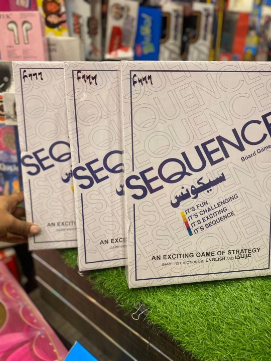 Sequence Board strategy Game XL inches Size Hard Laminated Board With plastic cards | Daraz.pk