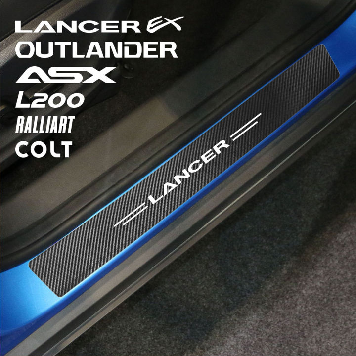 PVC Car Door Decor Stickers For Mitsubishi Lancer EX Outlander ASX L200 ...