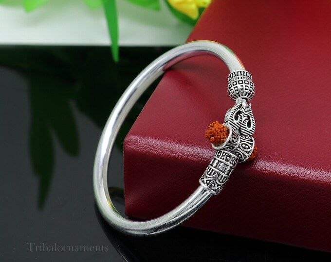 1 Ps - Traditional Design Rudraksha Mahadev Shiva Trishul bracelet For ...