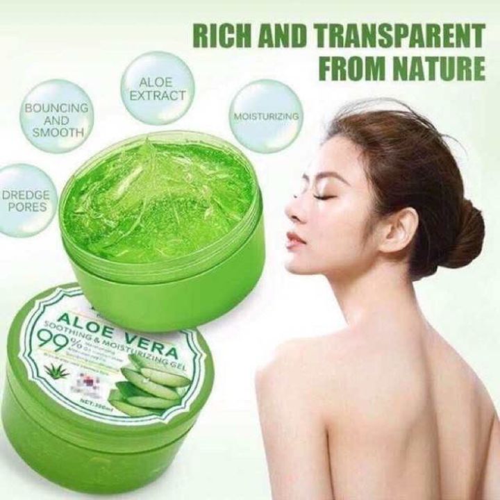 alovera gel soothing gel 300ml for face | hair | acne | scars ...