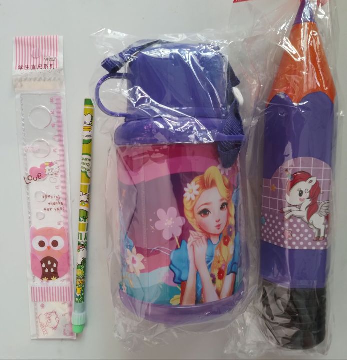 School itam (Bottle /Pensil box / Rull / 1Pensil ) | Daraz.lk