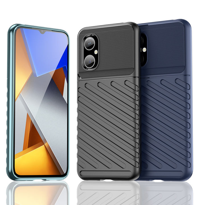 Luxury Case Cover Shockproof Silicone Phone Case For Poco M4 5G/M5 ...