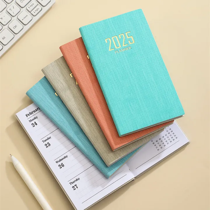 A6 2025 Portable Planner 365 Days Durable Pu Cover Daily Weekly ...