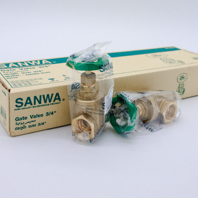 Sanwa brass gate valve is made of high quality brass, durable, no rust. | Shop.com.mm