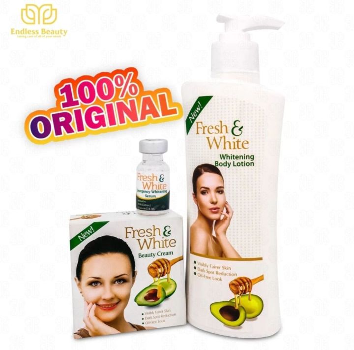 fresh & white cream set lotion | Daraz.lk