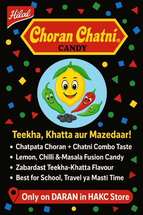 🌶️🍋 Hilal Choran Chatni Candy – Teekha, Khatta aur Mazedaar Only on ...
