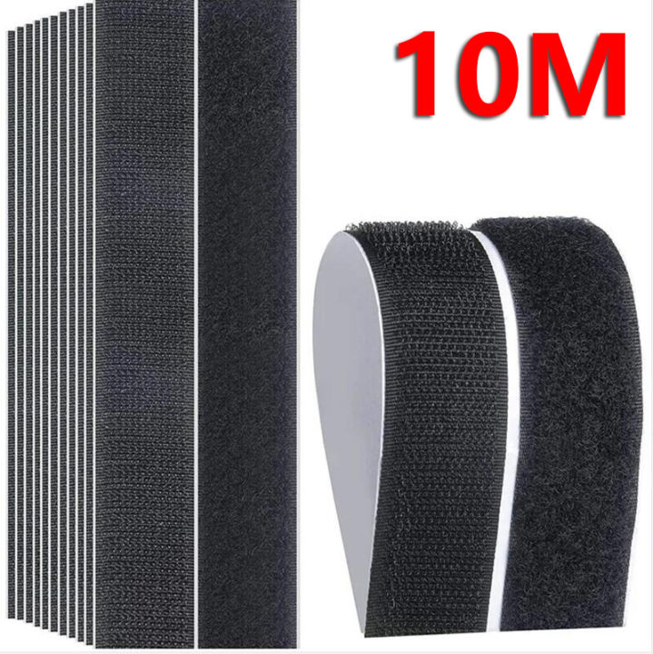 10M 20/50mm Magic Sticker Tape Self-adhesive Hook And Loop Adhesive ...