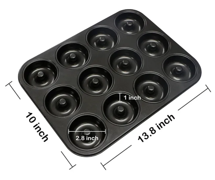 Non Stick Donut Tray / Doughnut Tray 12 pcs | Daraz.lk