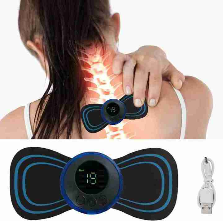 New EMS Mini Massager With 2 Pad Rechargeable Full Body Relaxation Pain ...