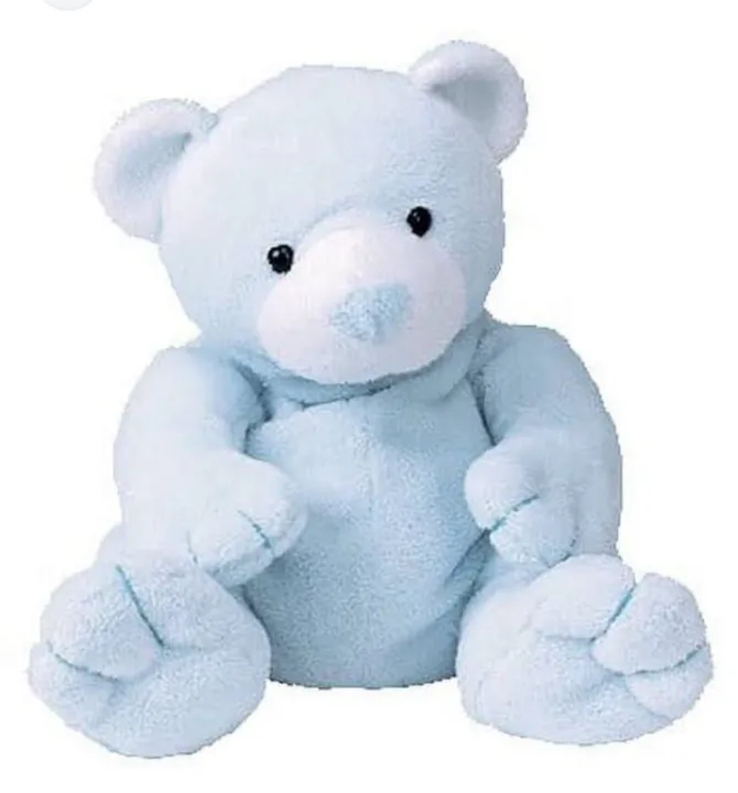 Ty Pluffies Tinker Plush Light Blue Pastel Teddy Bear Baby Lovey | Daraz.pk