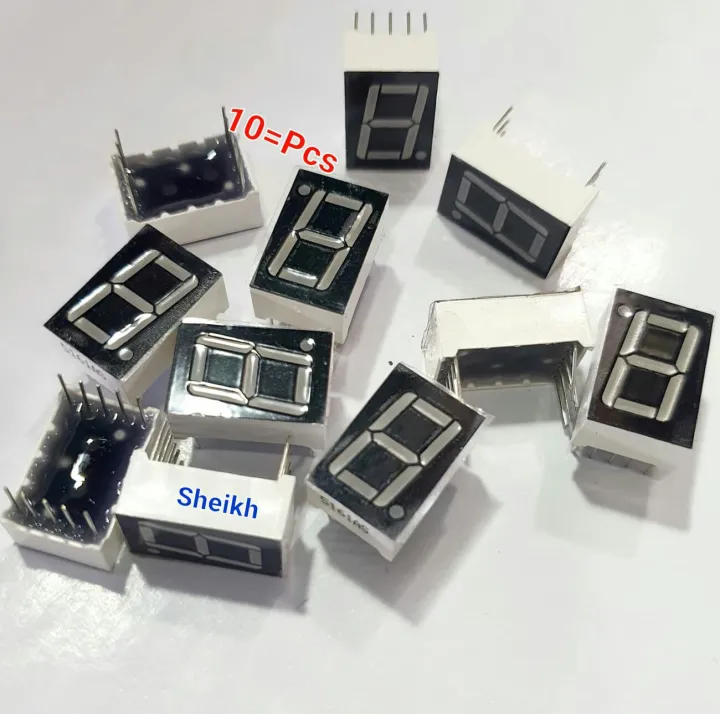7 segment display 10 pcs | Daraz.com.bd